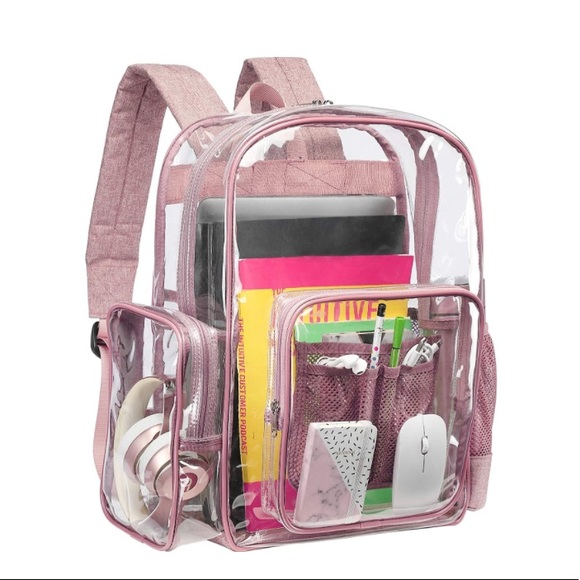smarty | Bags | Nwt Smarty Clear Lifht Pink Backpack | Poshmark